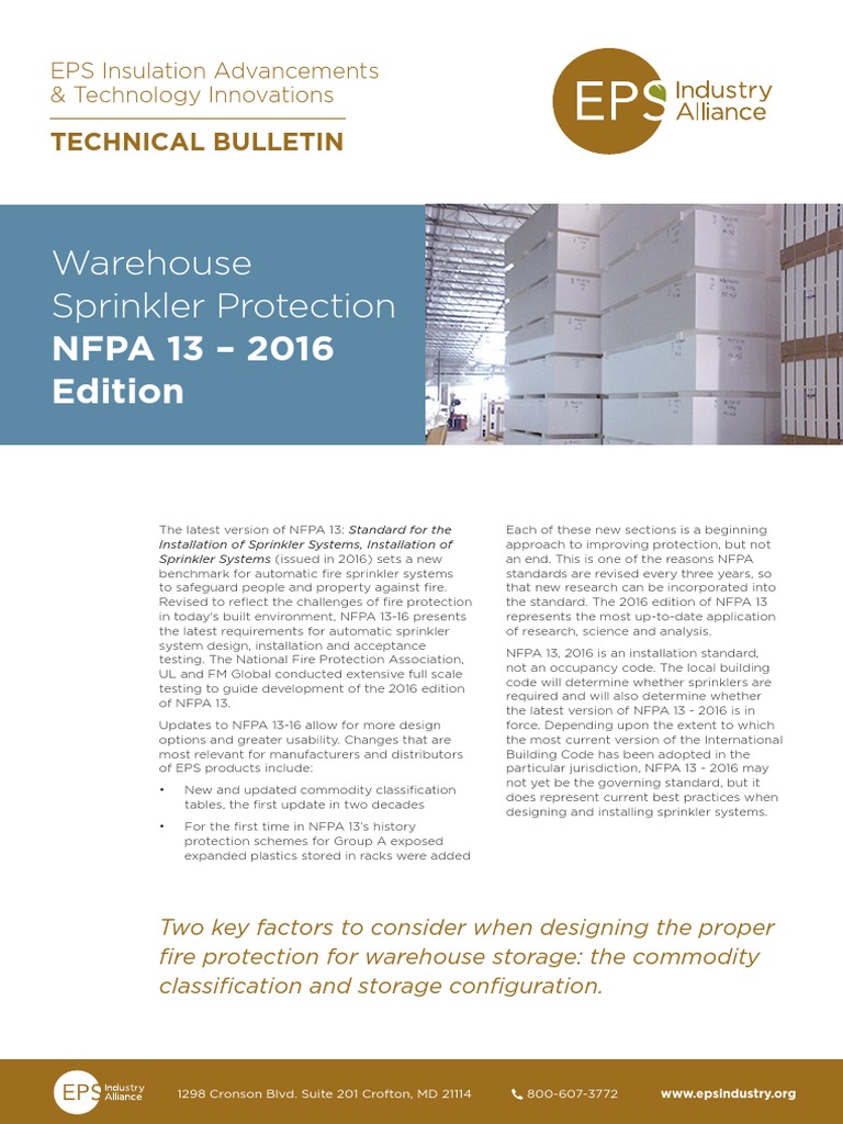 NFPA 13 2016 Edition (Old File) | PDF | Fire Sprinkler System