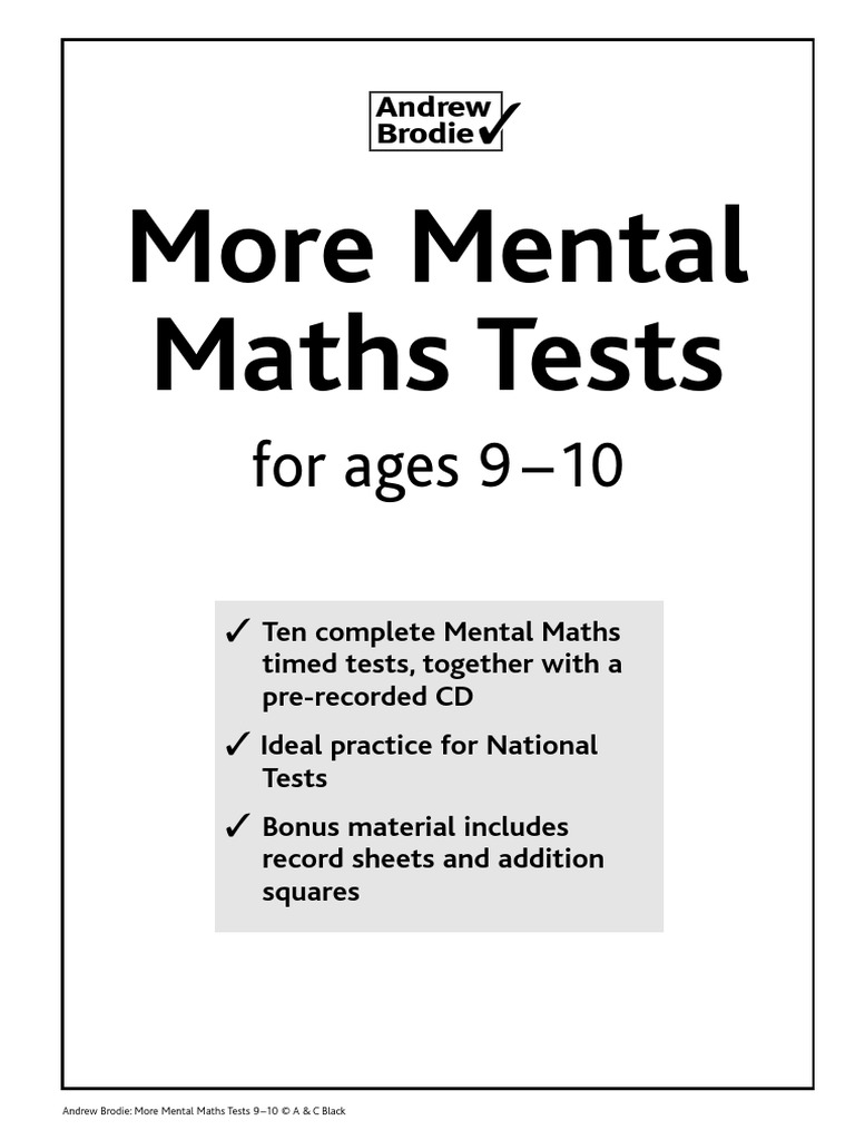 Mental Math | Download Free PDF | Multiplication | Numbers