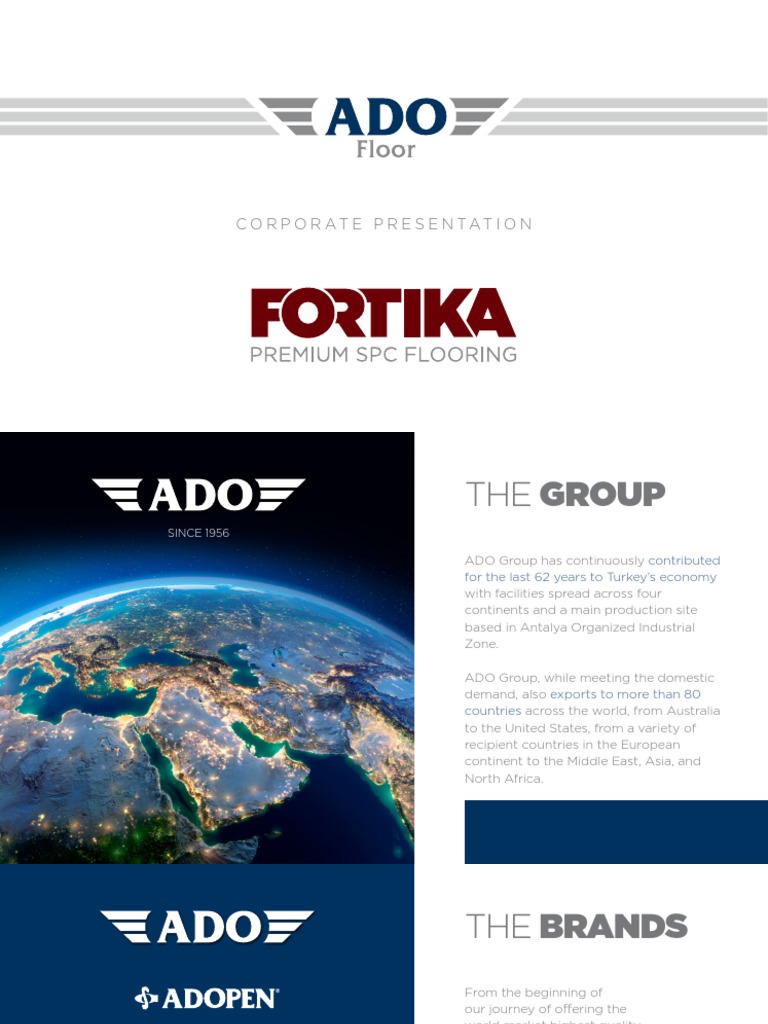 ADO Floor - Fortika Presentation | PDF | Flooring