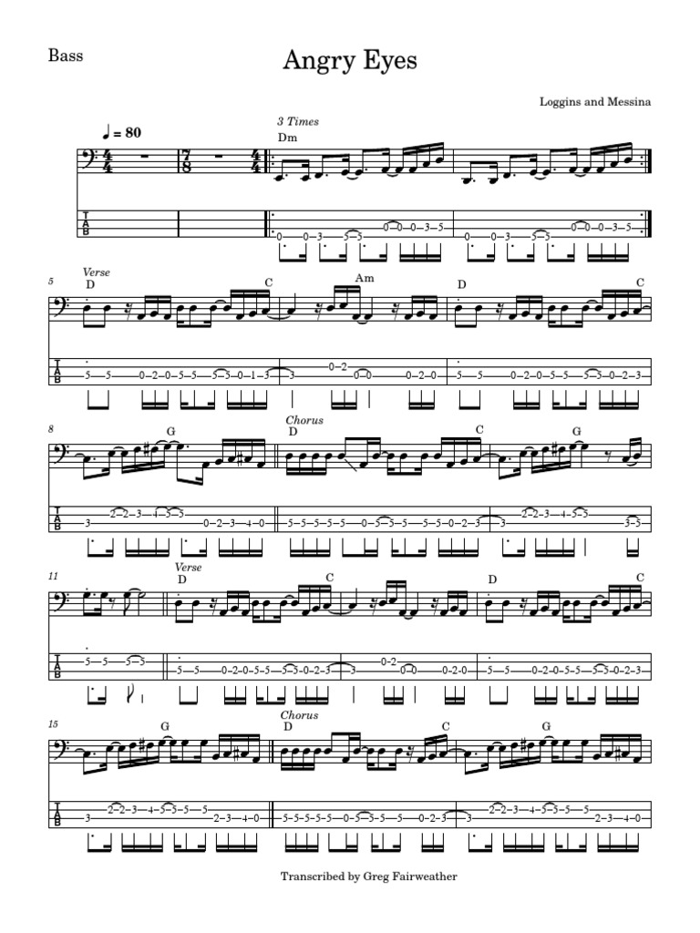 S - Angry Eyes - Tabnot | Download Free PDF | Musical Forms | Elements ...