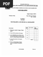 2017 Geography Paper 1 Past Paper | PDF