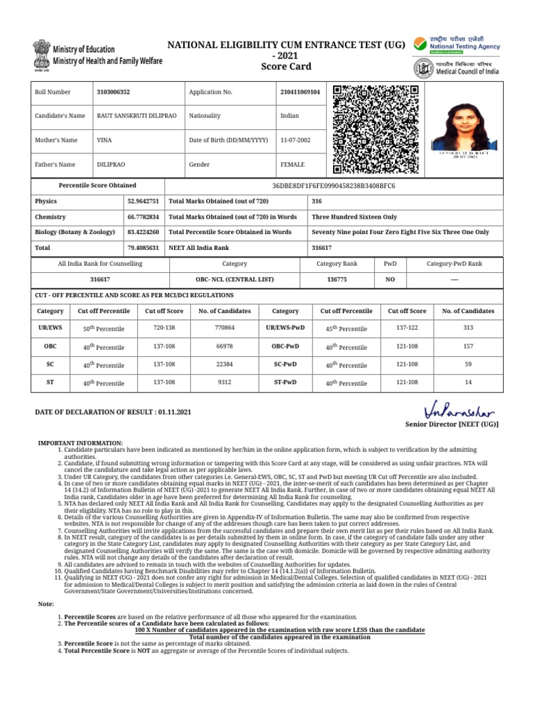 Scorecard | PDF | Student Assessment And Evaluation | Tests