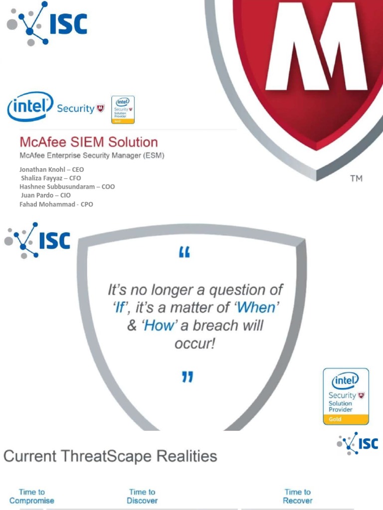 Mcaffe SIEM | PDF | Computer Security | Security