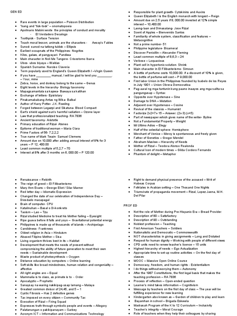 LET Reviewer | PDF | Learning | Educational Technology