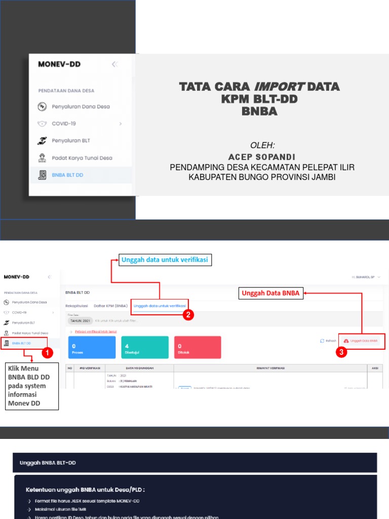 Tata Cara Input Data KPM BLT-DD | PDF
