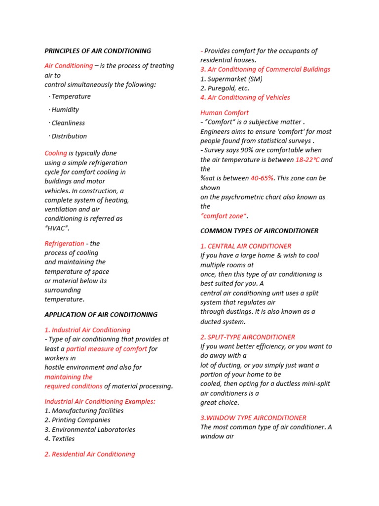 Principles of Air Conditioning - Understanding the Fundamentals of ...