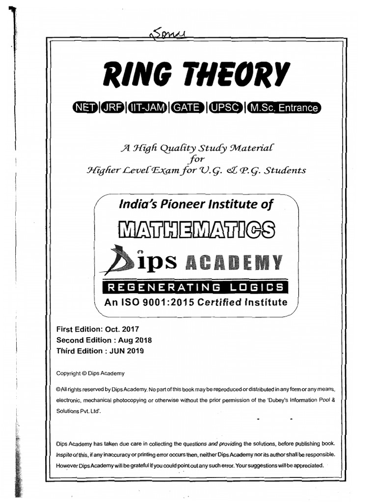 Ring Theory | PDF
