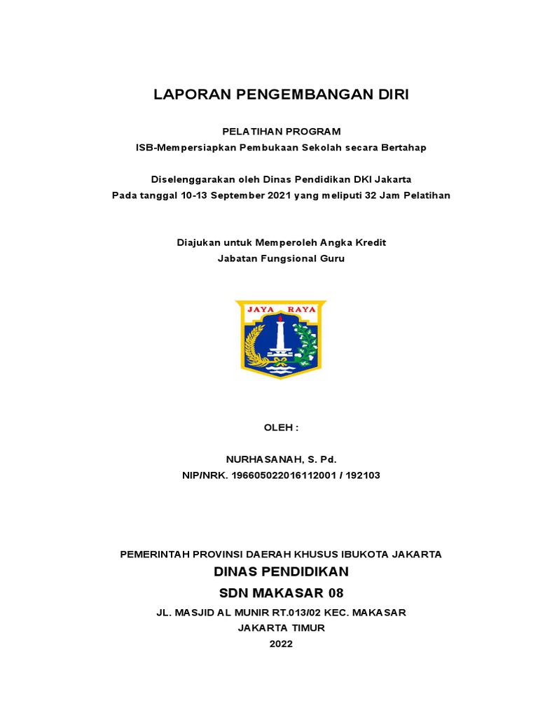 Nurhasanah, S. Pd. - Lap PD 2 - PELATIHAN PROGRAM - IsB-Mempersiapkan Pembukaan Sekolah Secara ...