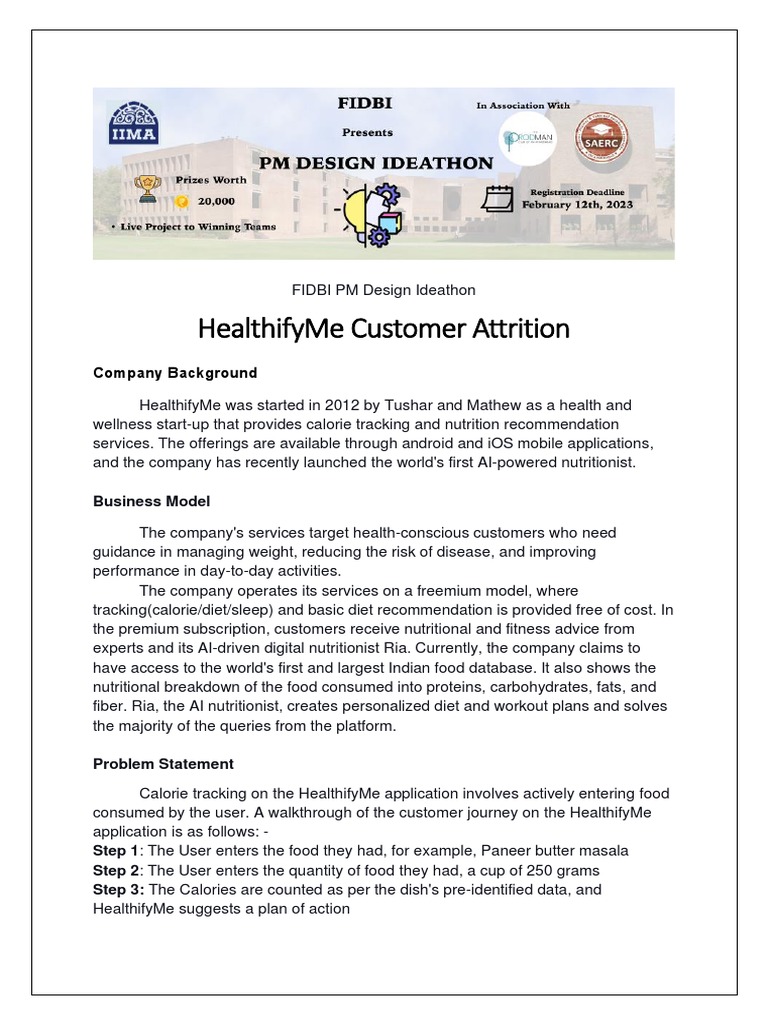 FIDBI PM Design Ideathon | PDF