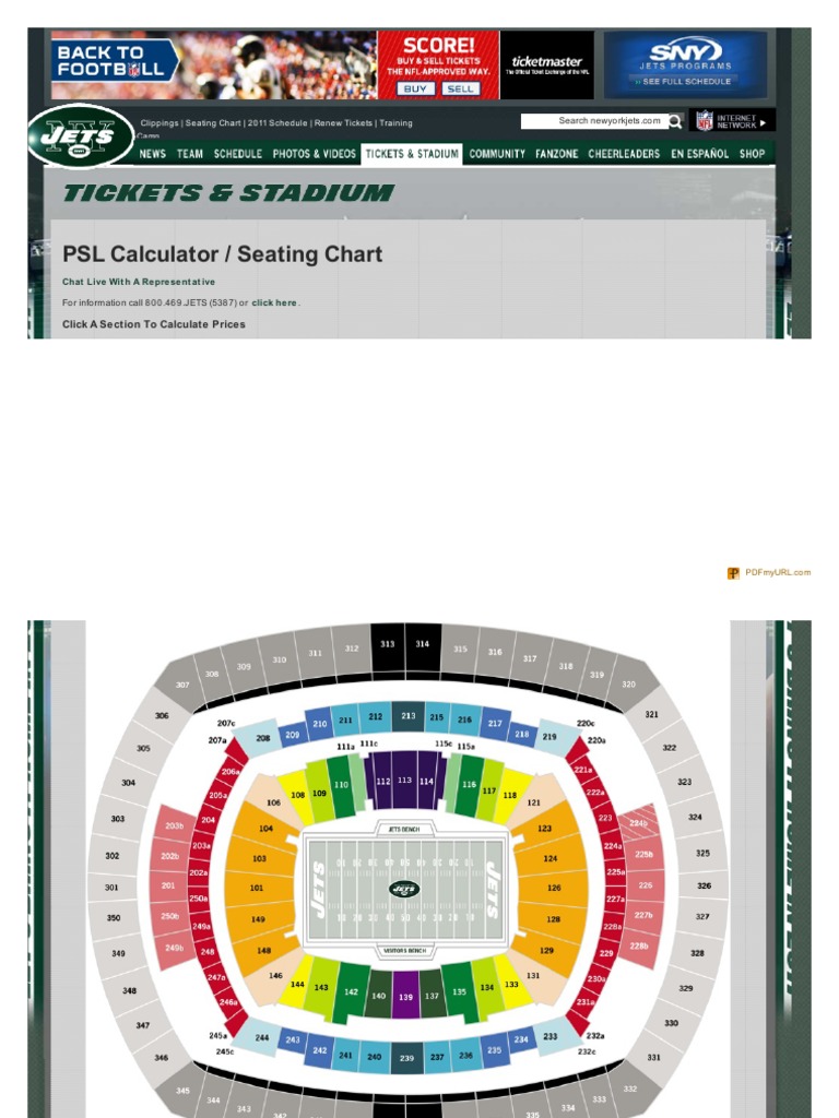 Tickets and Stadium New Stadium Seating Chart | PDF