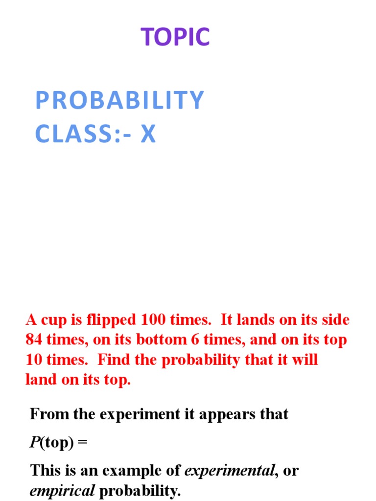 PROBABILITY | PDF | Probability Theory | Probability And Statistics