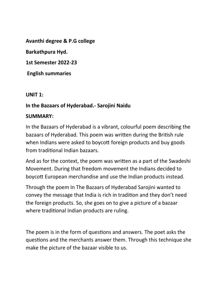 English Summaries | PDF