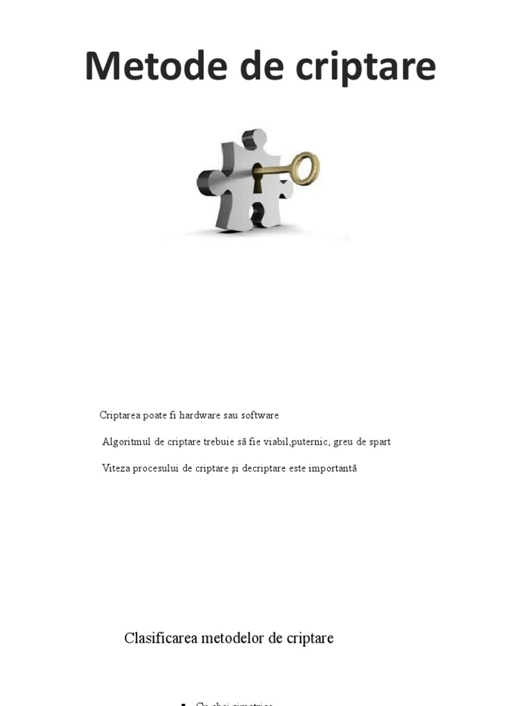 Metode Criptare | PDF