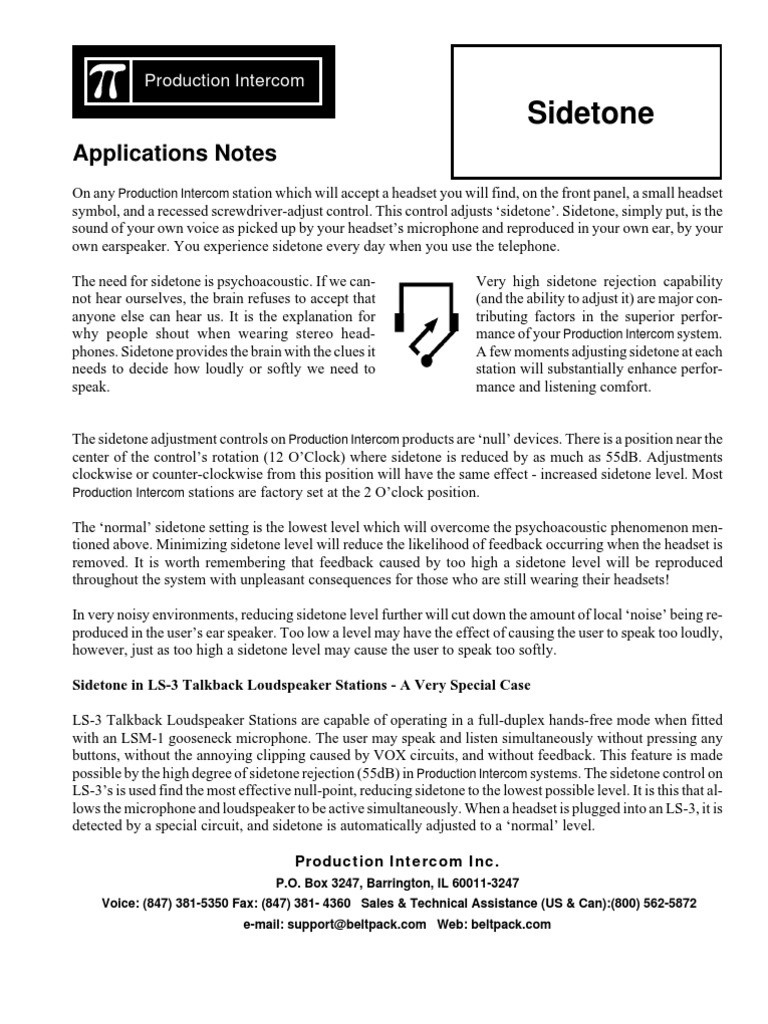 Side Tone | PDF | Headphones | Capacitor