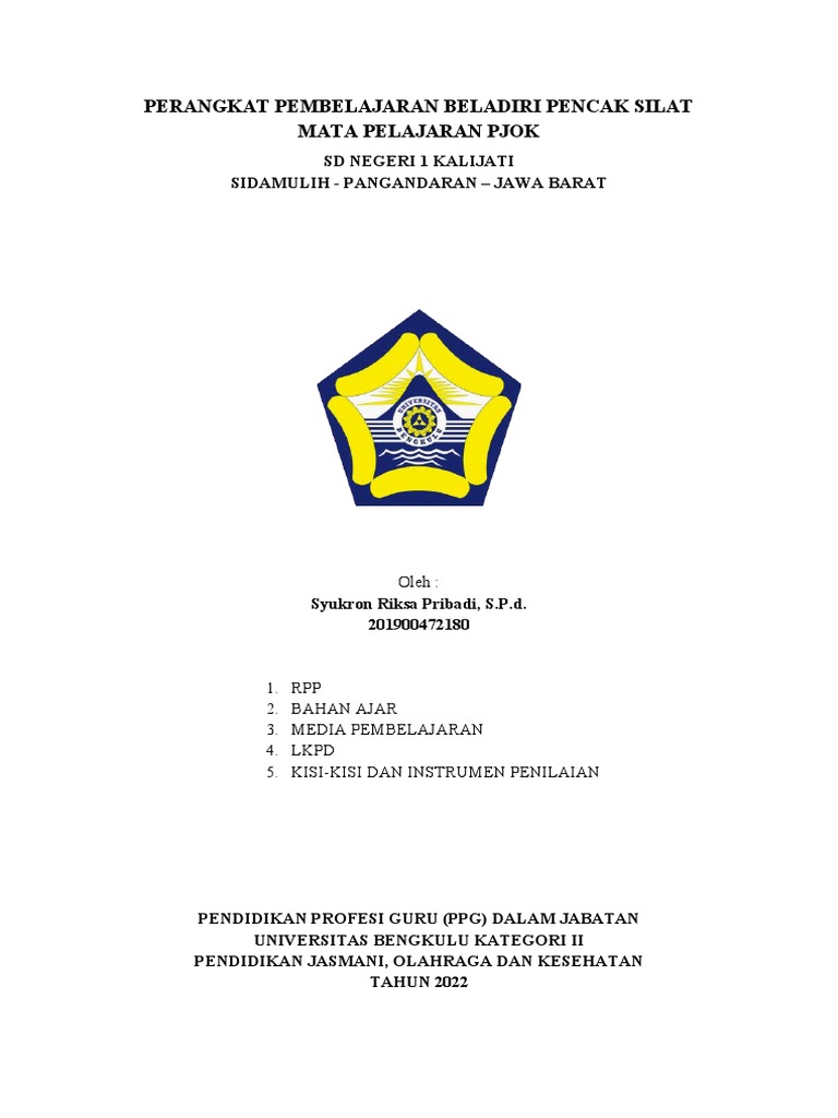 Cover Perangkat Pembelajaran Pjok | PDF