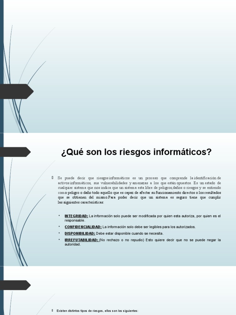 Riesgos Informaticos | PDF | La seguridad informática | Seguridad
