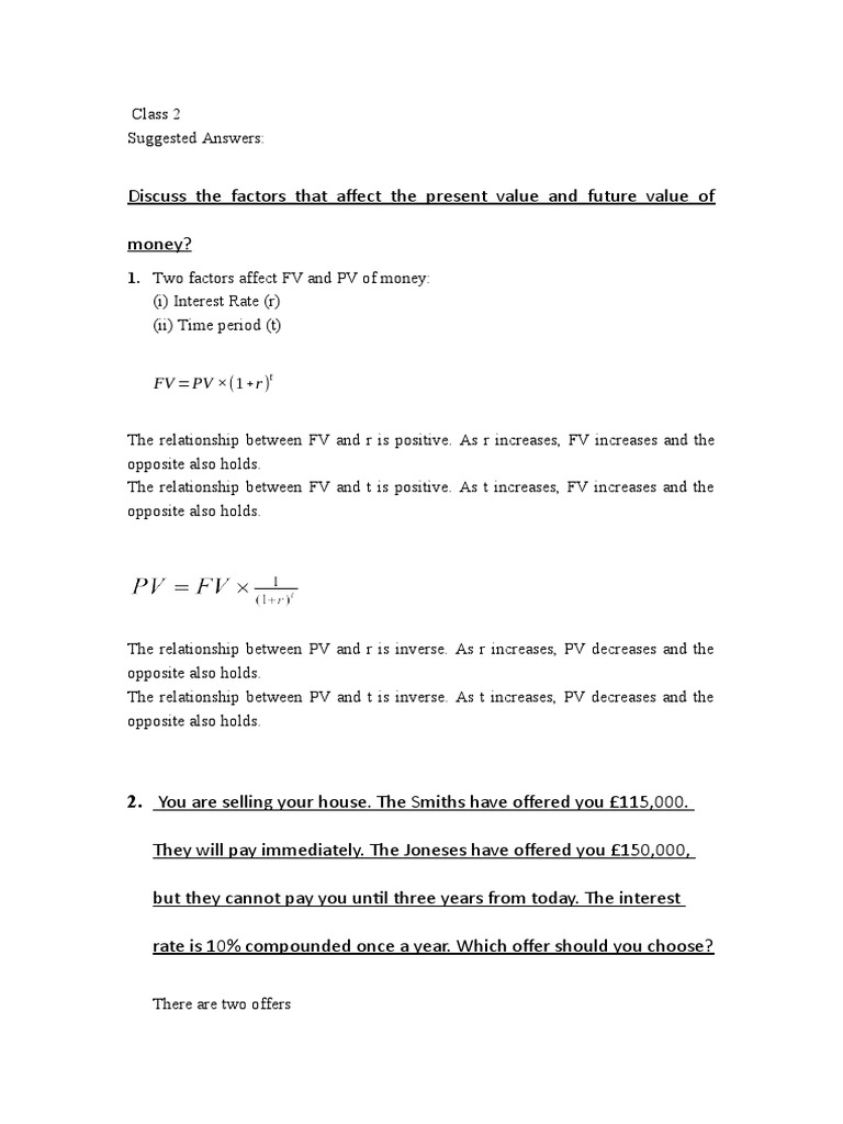 Class 2 Answers PDF Interest Trade
