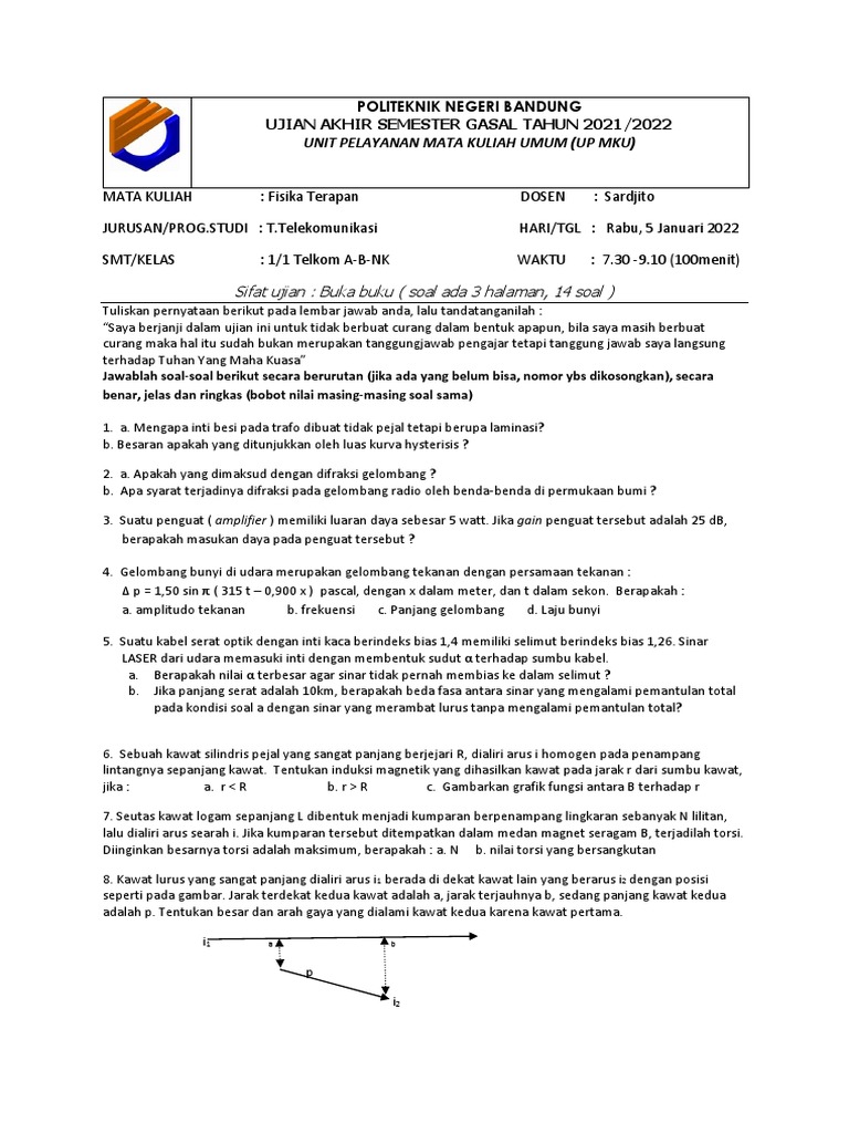 uas TTE 21 22 ttd 100 menit | PDF