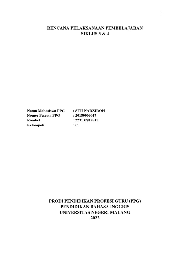 Format RPP - 1. Menulis Teks Prosedur (AutoRecovered) | PDF
