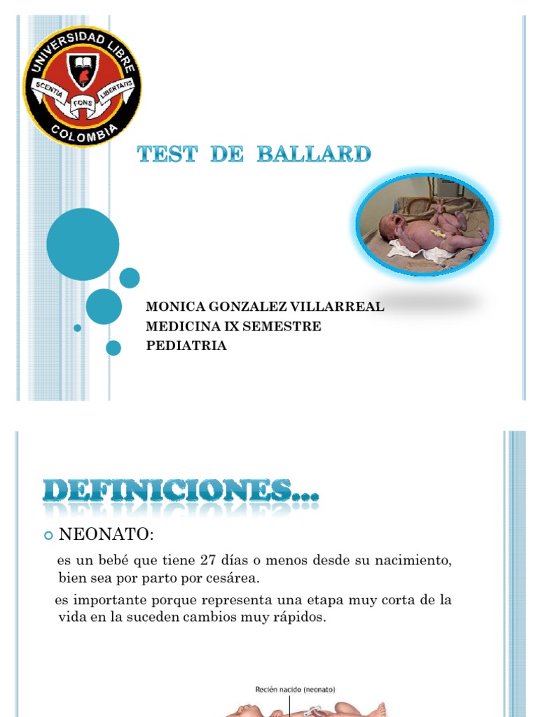Evaluación del Test de Ballard en Neonatos | PDF | Reproducción ...