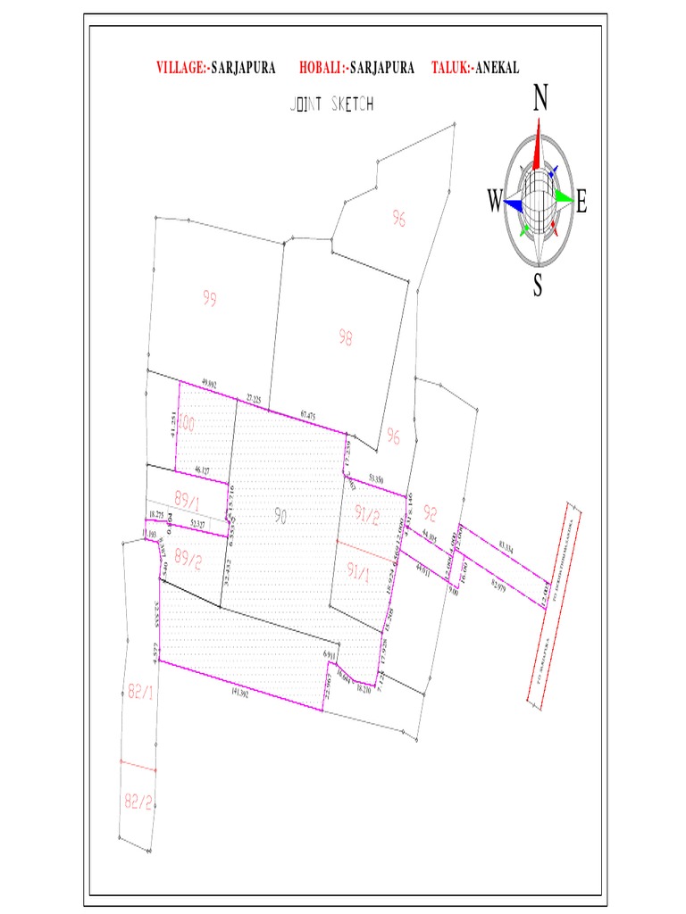 Sarjapura Villa Project JOINT MAP-Model | PDF