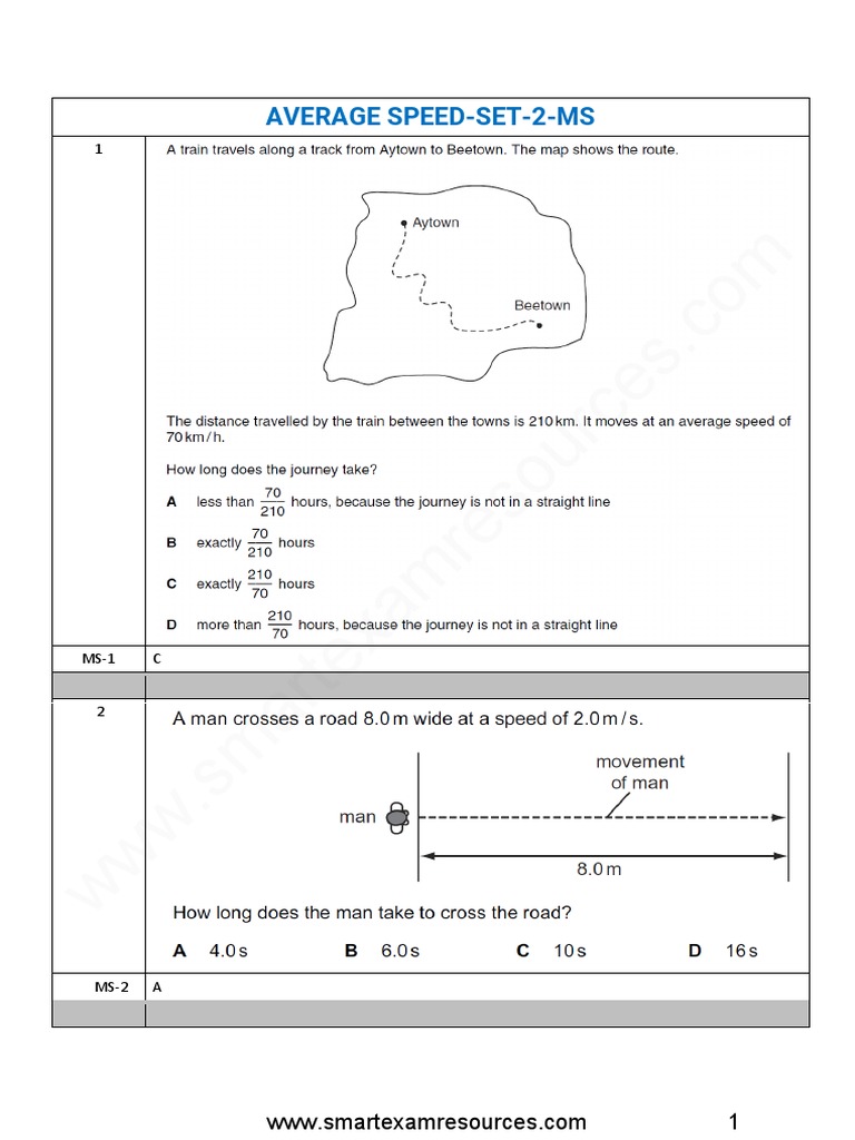 Average Speed Test Results Set 2 | PDF