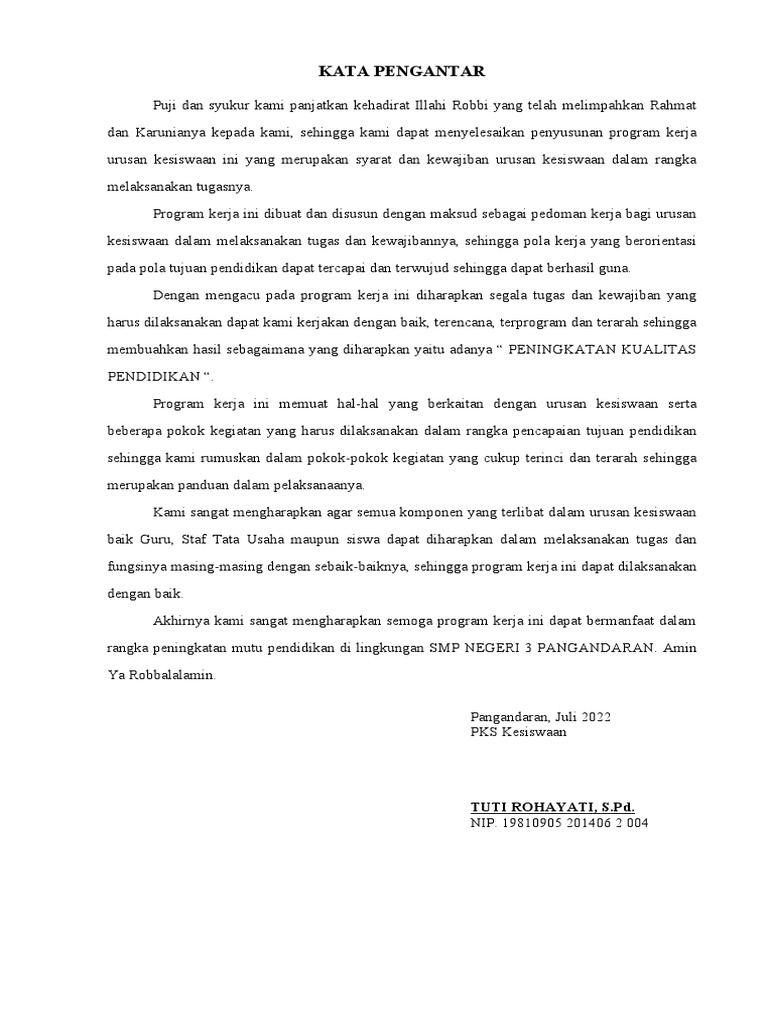 Kata Pengantar Dan Penutup | PDF