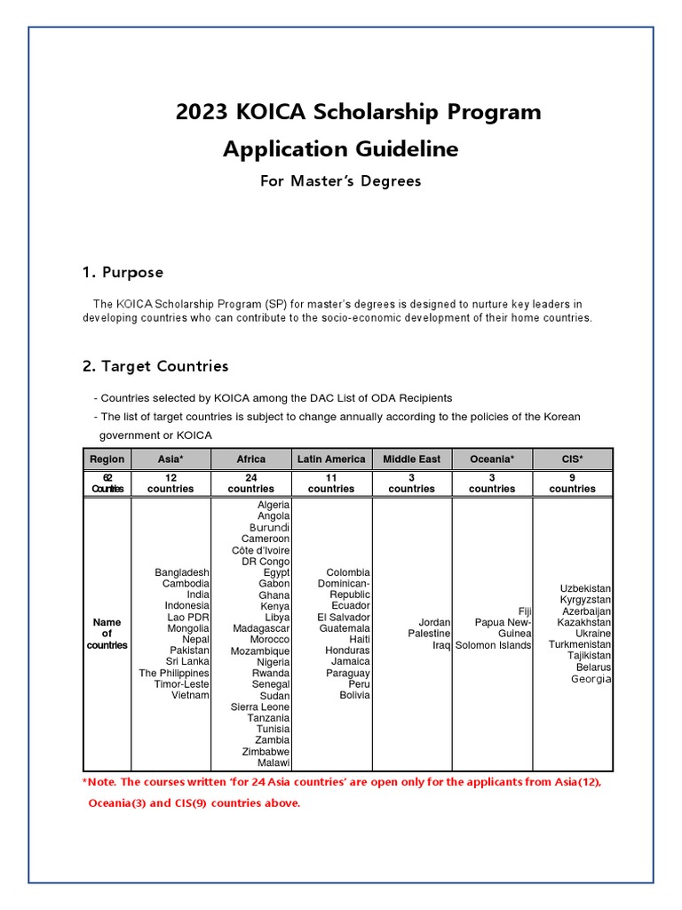 Application Guideline 2023 Pdf Academic Degree Travel Visa