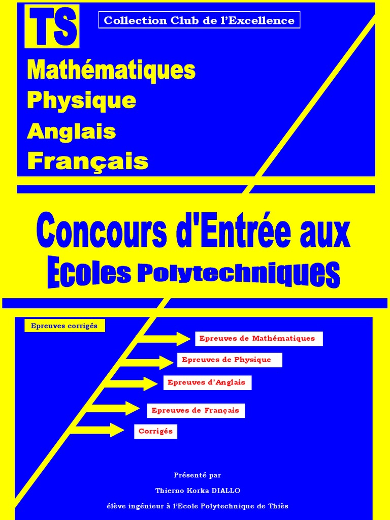 Concours EPT : Epreuves et Corrigés 2024 | PDF | Accélération | Lumière