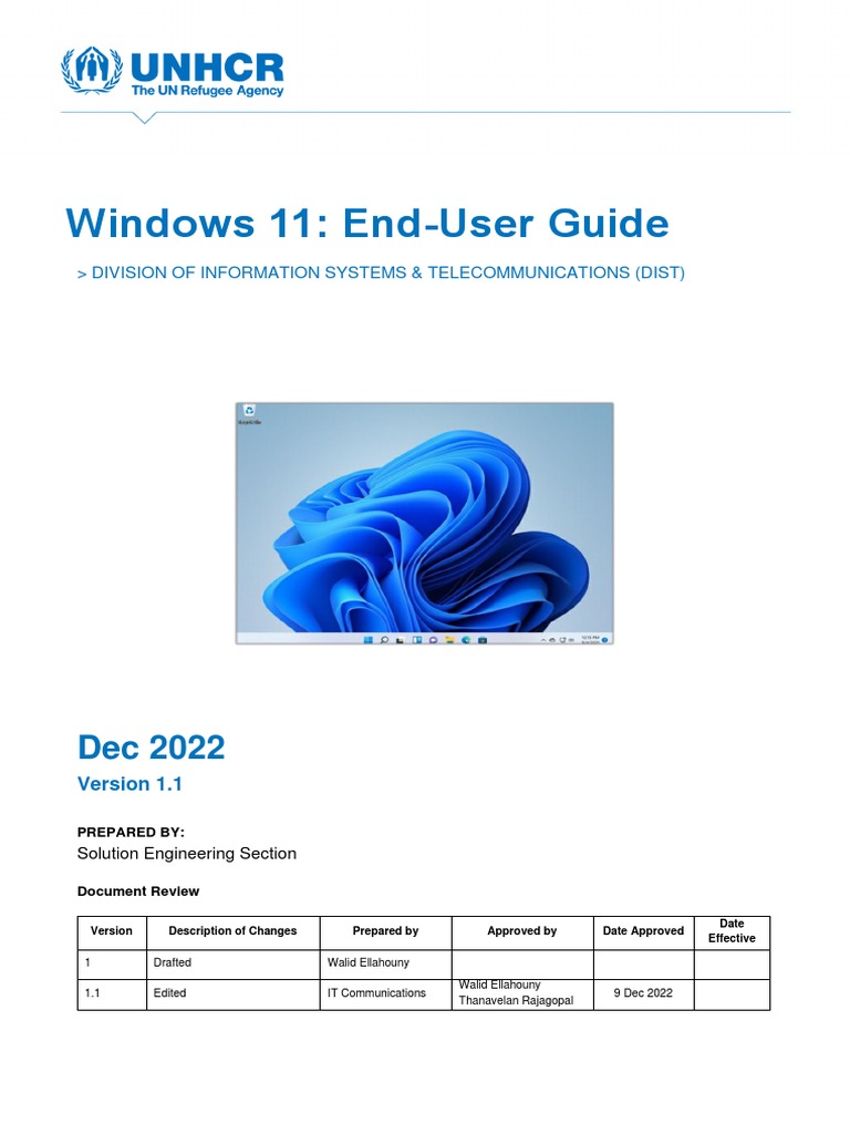 Windows 11 End-User Guide | PDF | Computers