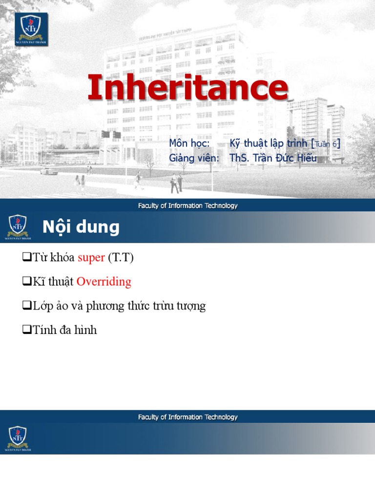 06 - Inheritance - (6th Week) - v2 | PDF