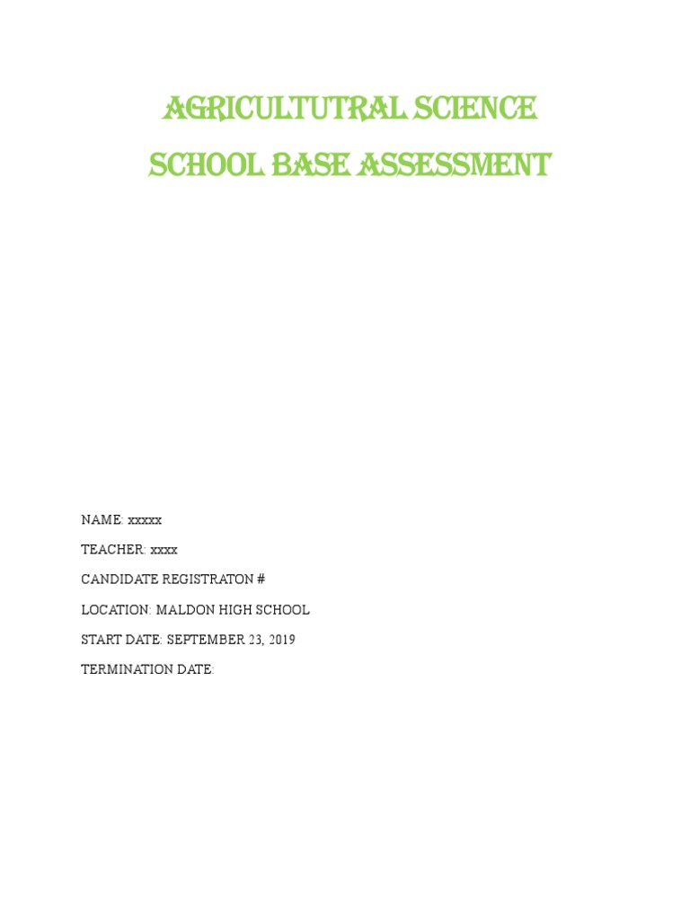 Agricultural Sba | PDF