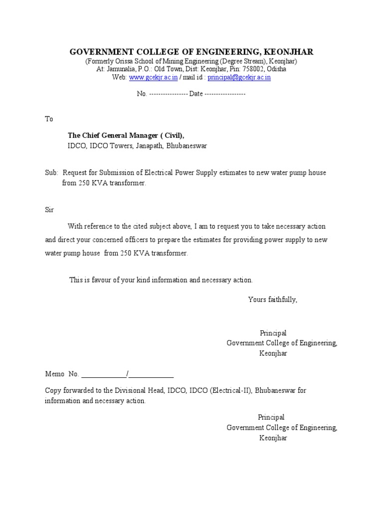 Request for Power Supply Estimates | PDF