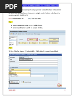 SQVI Report Creation Step by Step | PDF