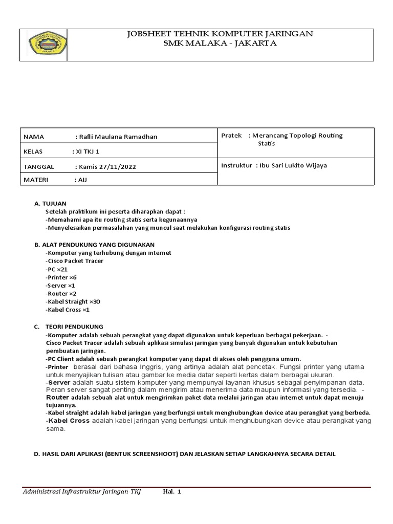 JOBSHEET | PDF