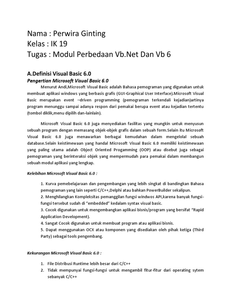 Visual Basic | PDF Visual Basic | PDF