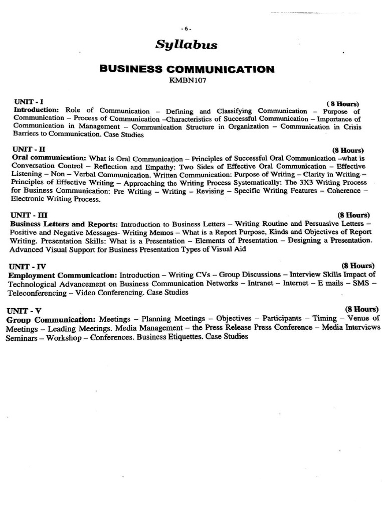 AKTU BUSINESS COMMUNICATION - Compressed | PDF