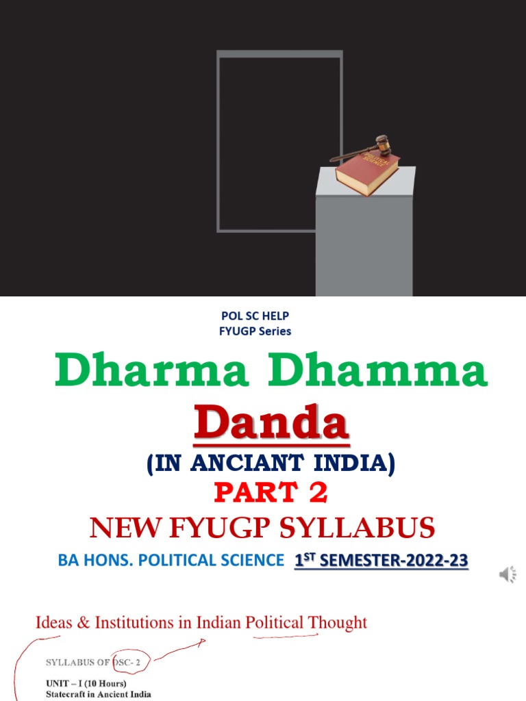 Dharma, Dhamma, Danda Part 2 | PDF | Dharma | Righteousness