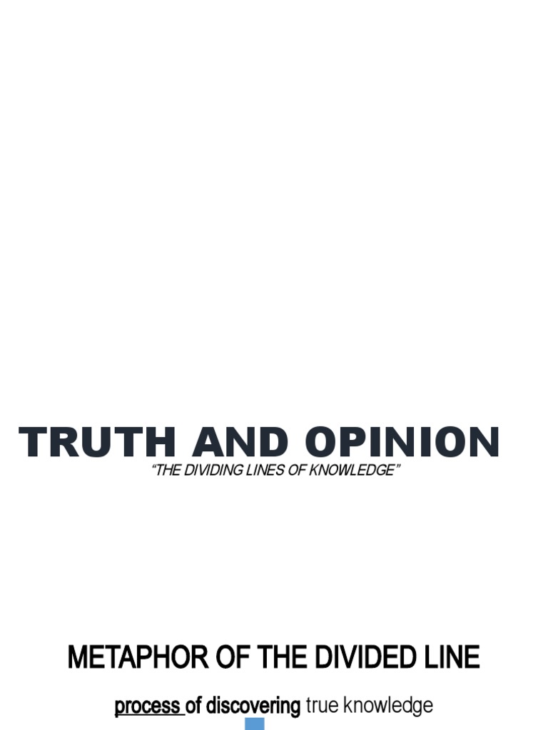 Divided Line | PDF | Knowledge | Thought