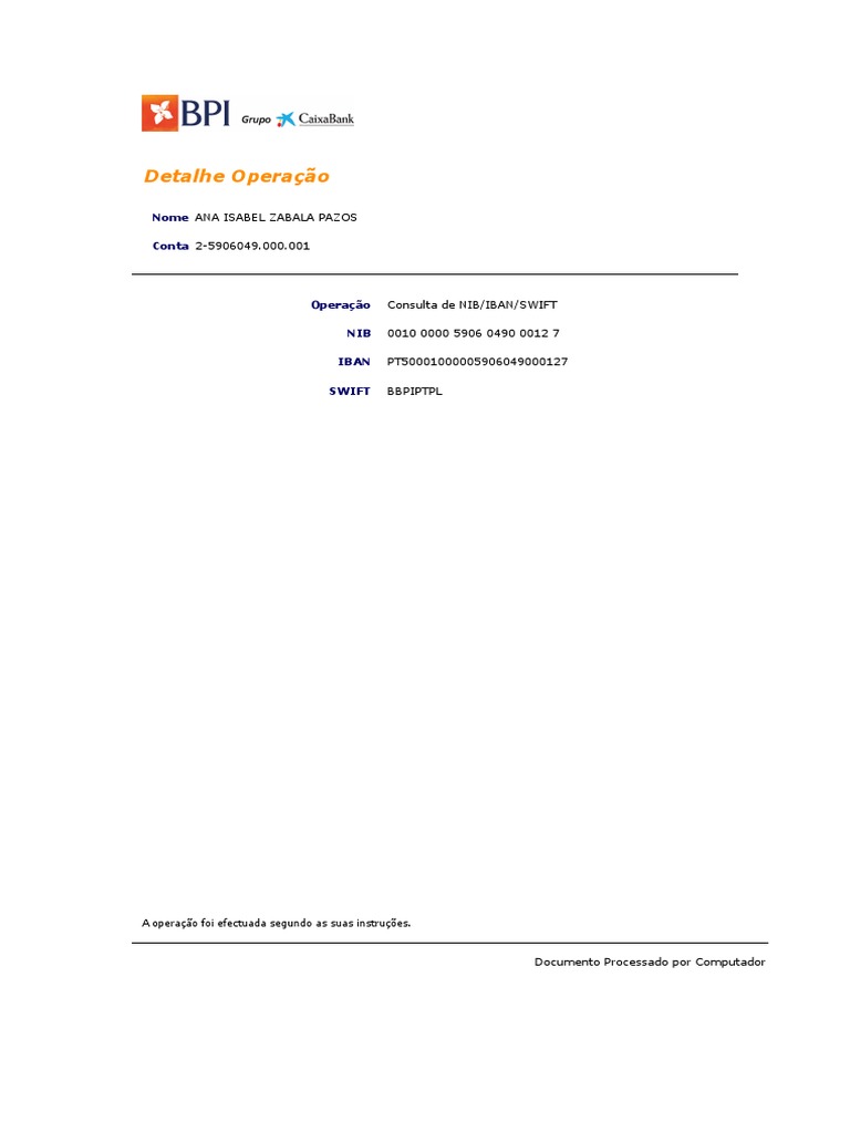 Bpi Iban Swift | PDF