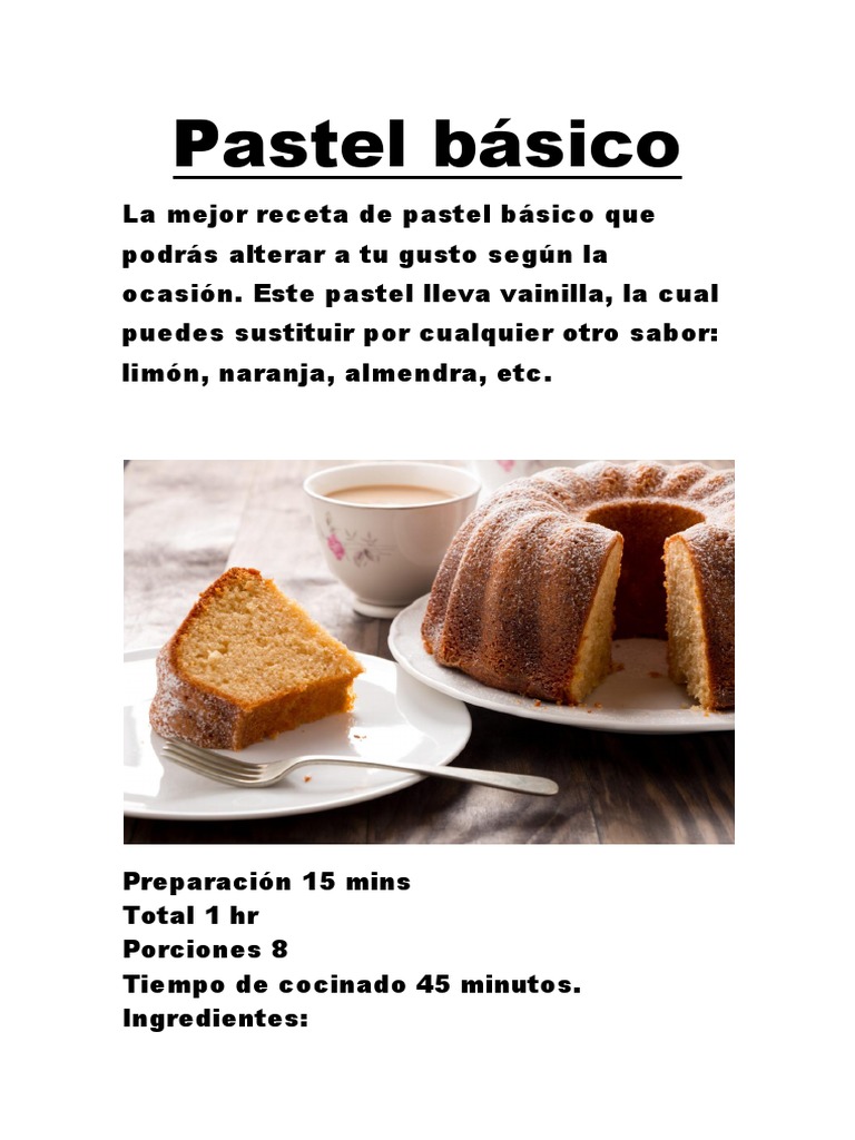 Pastel Básico | PDF