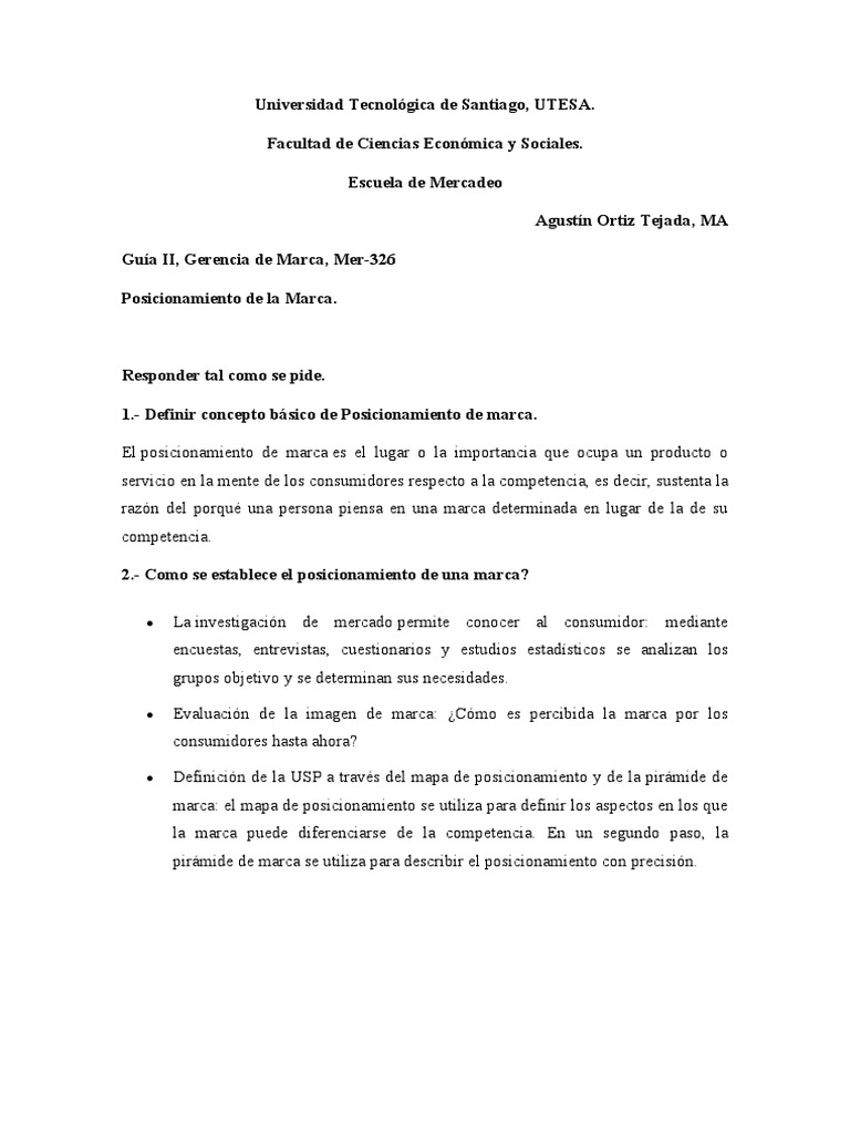 Guia II Gerencia de Marca | PDF | Marca | Marketing