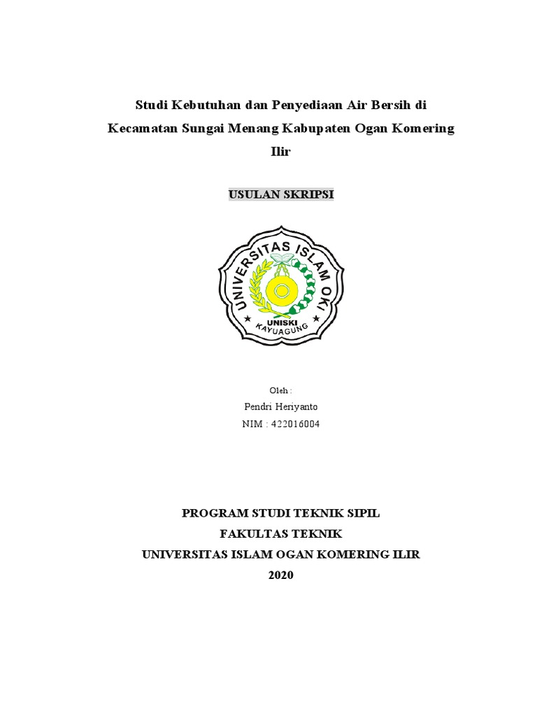TA Pendri Heriyanto T.Sipil UNISKI 20 | PDF