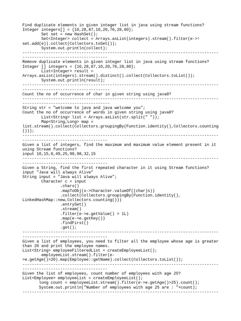 Java 8 | Download Free PDF | String (Computer Science) | Computer Data