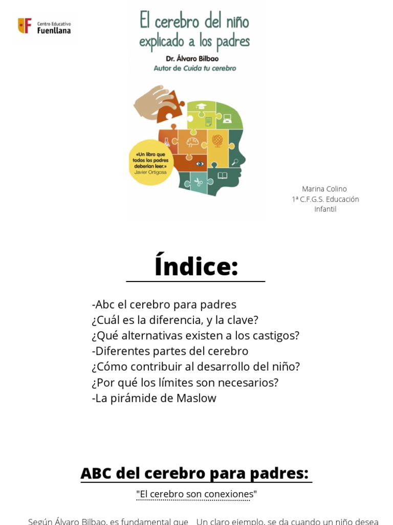 El Cerebro De Los Niños Explicado A Los Padres Pdf Dieta Cerebro