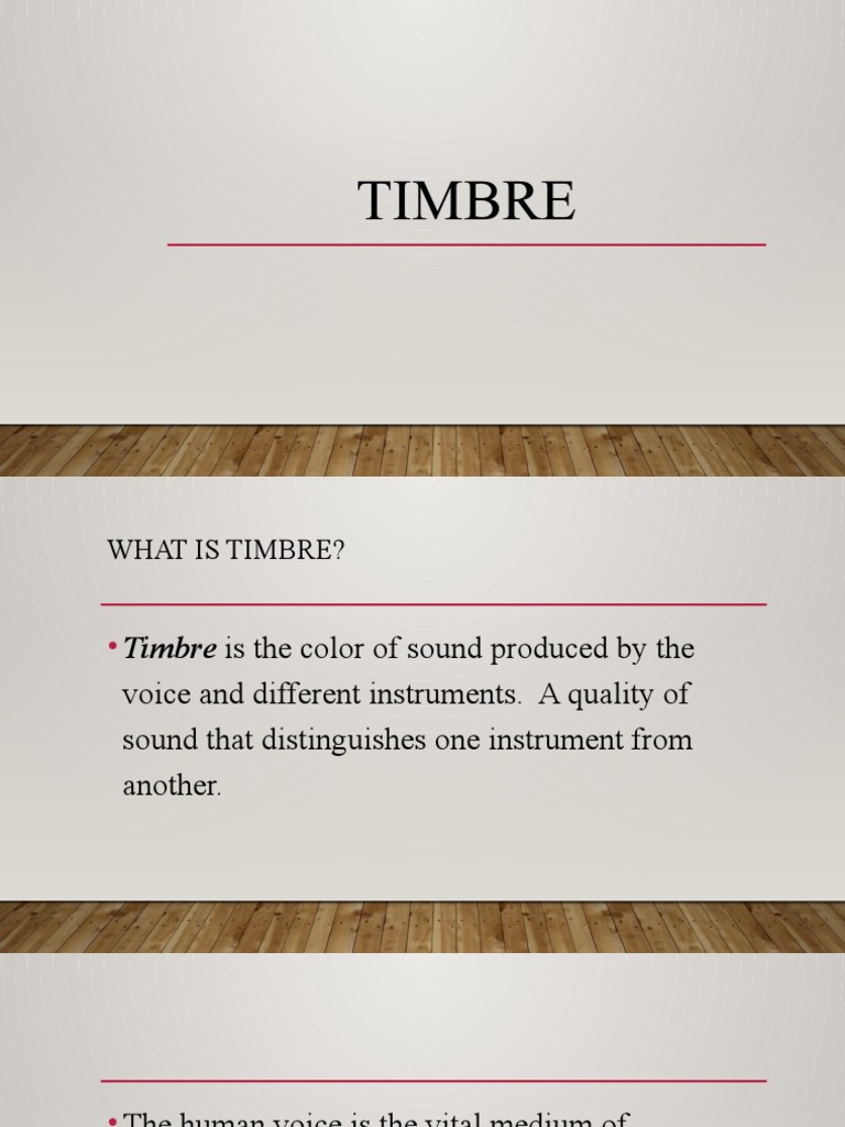 Timbre | PDF | Musical Instruments | String Instruments