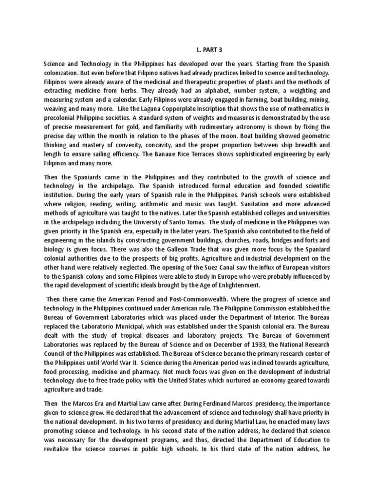 Science Part 3 | Descargar gratis PDF | Philippines | Science, Technology, Engineering, And ...