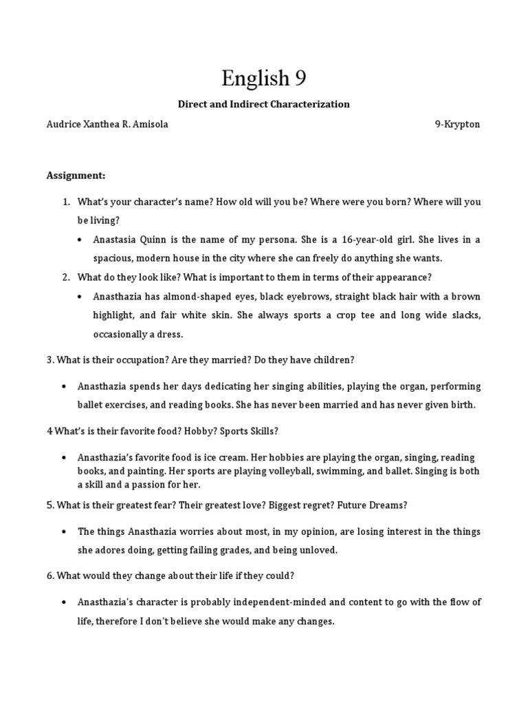 English 9 Quarter 2 Assignment | PDF
