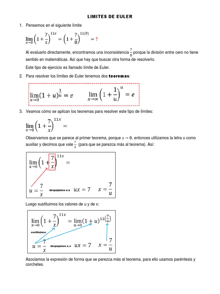 9 - Limites de Euler | PDF | Matemáticas | Objetos matemáticos