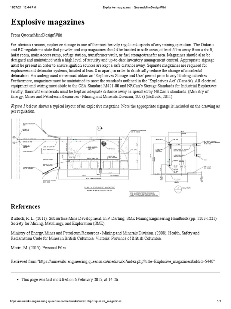 Explosive Magazines - QueensMineDesignWiki | PDF